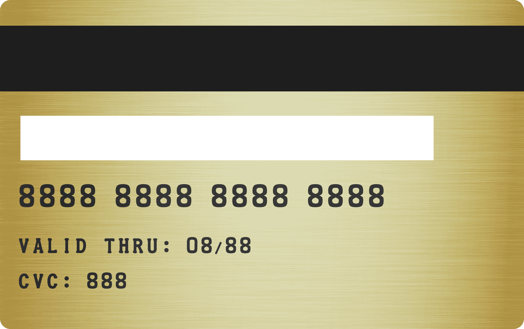 Brushed Gold Corporate Card - Metal Card Studio