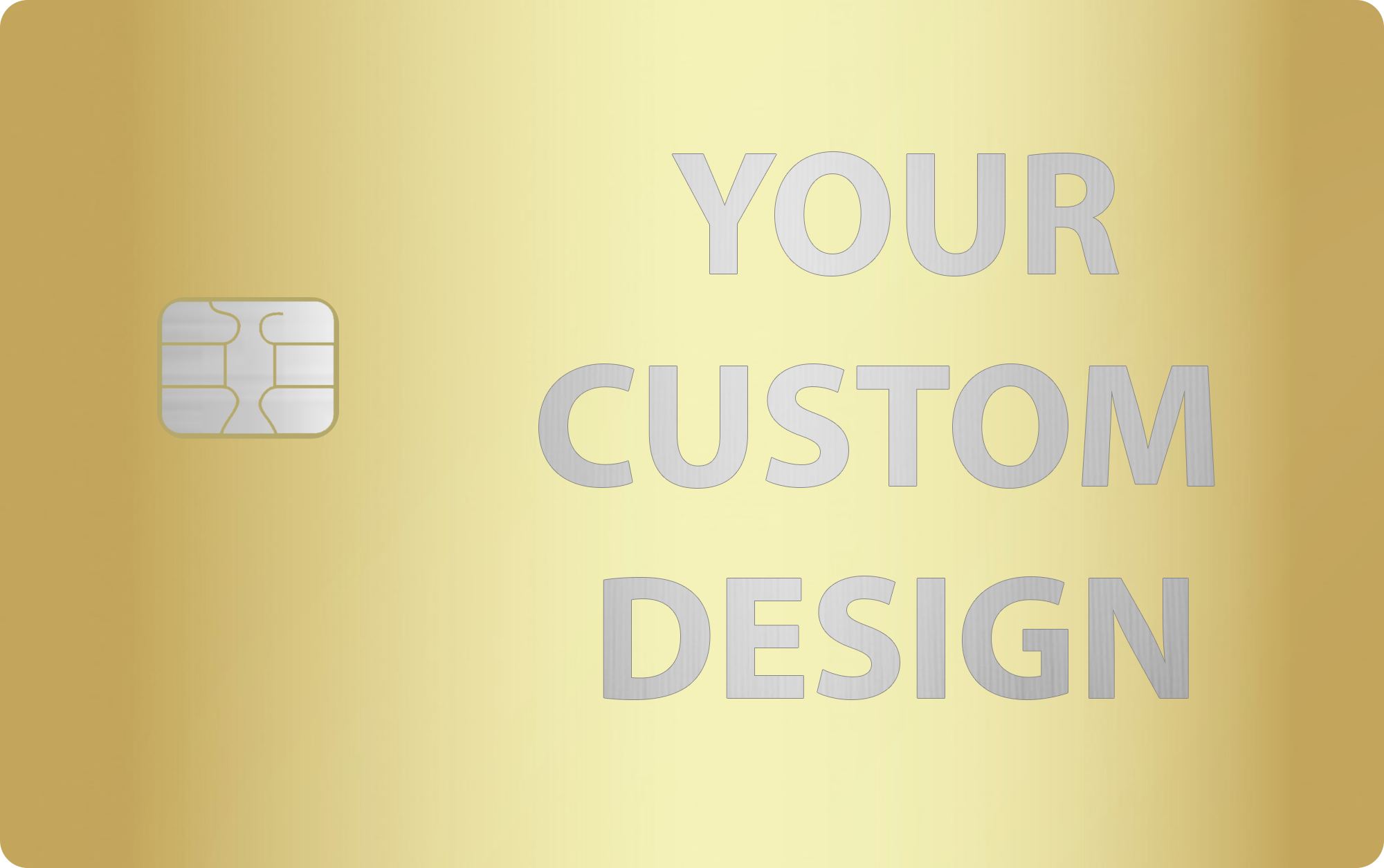 Custom 24K Gold Metal Credit Card - Metal Card Studio